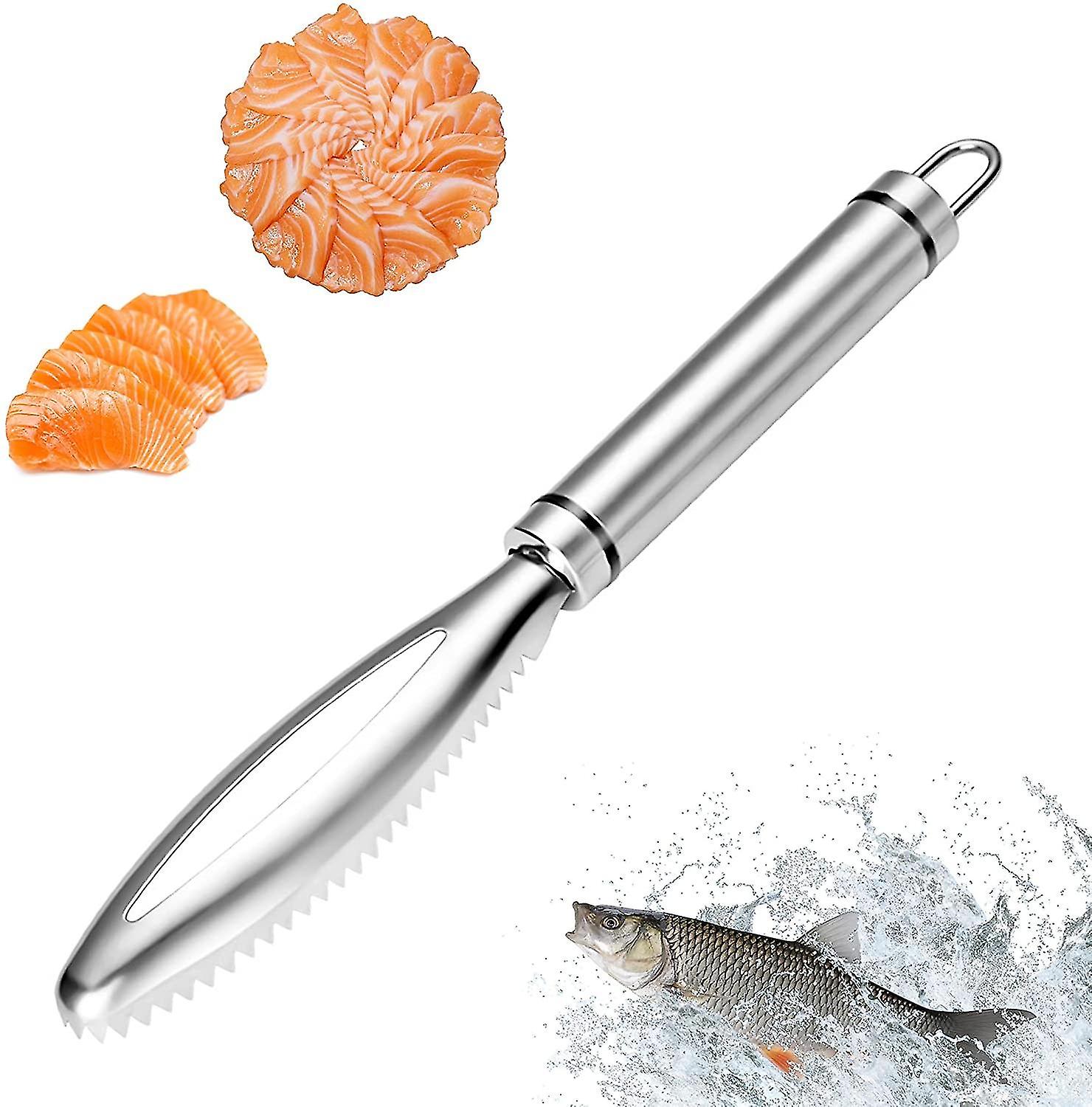 Stainless Steel Fish Scale Scraper With Serrated Quick Descaling Fish ...