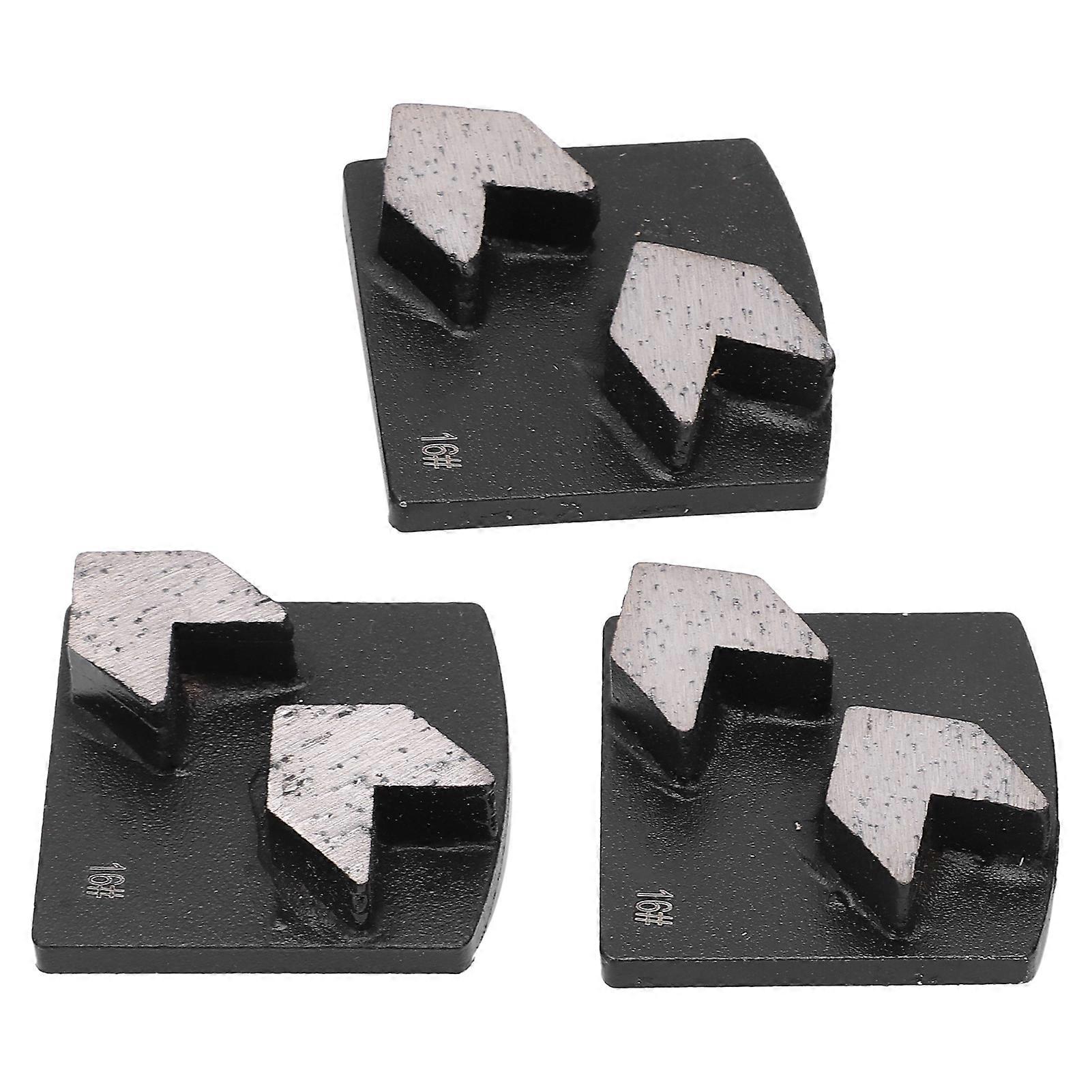 3Pcs Diamond Grinding Block Dovetail Arrow Tooth Black Polishing Pad ...