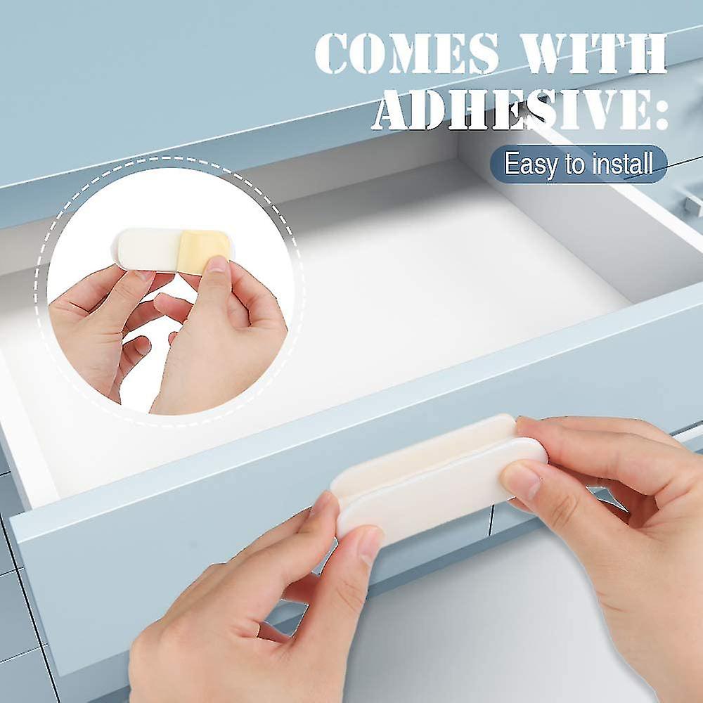 4pcs Self-stick Instant Cabinet Drawer- For Kitchen Cabinet Knobs ...