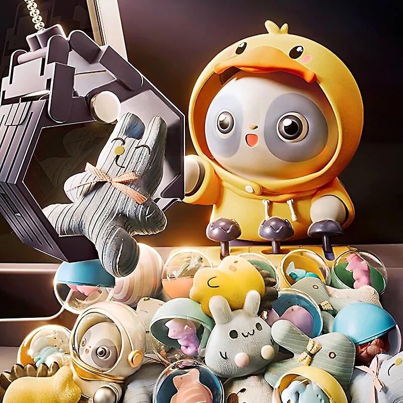 Diy Automatic Doll Machine Kids Coin Operated Play Game Mini Claw Catch ...