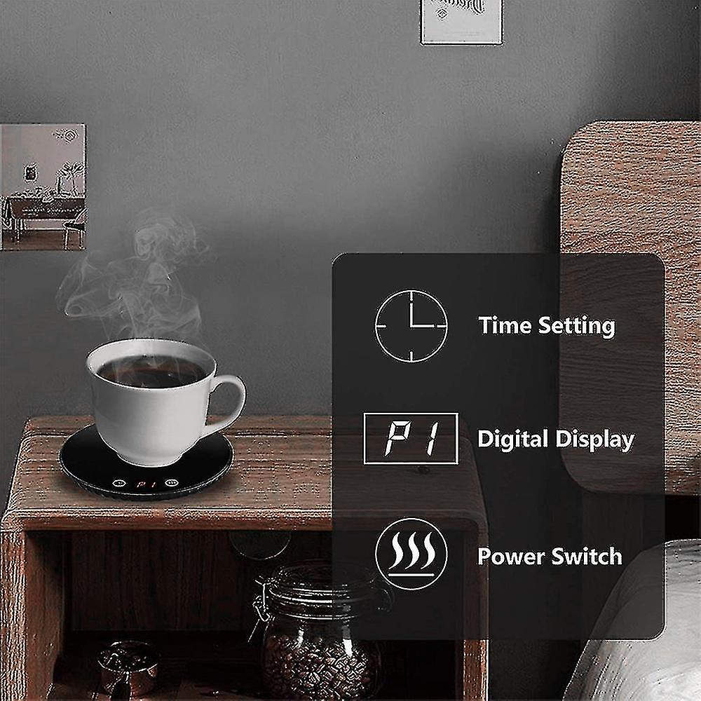 Electric Coffee Milk Drink Tea Heater Pad Cup Mug Warmer With Timer ...