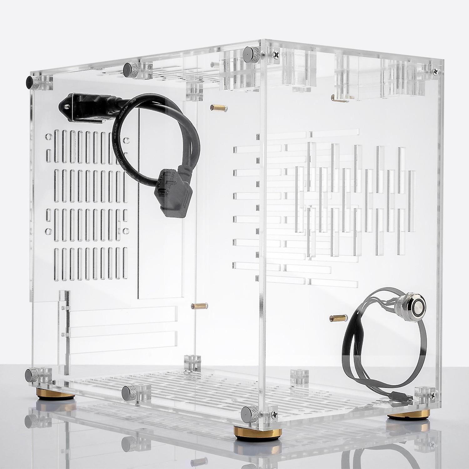 Small Computer Case Plexiglass Shell Compact PC Case Desktop PC Case ...