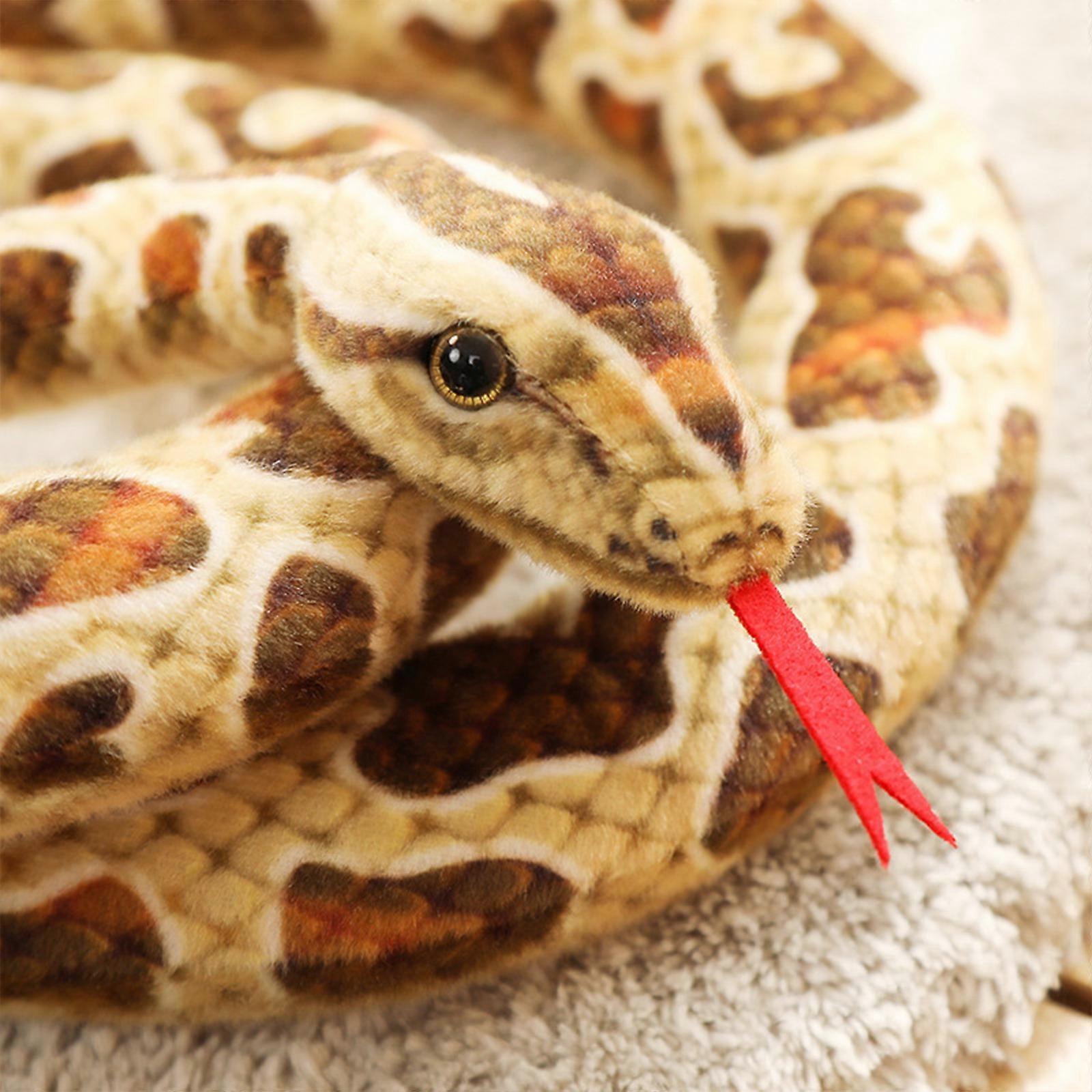Realistic Giant Boa Constrictor Snake Plush Toy, 80 Inch Lifelike ...