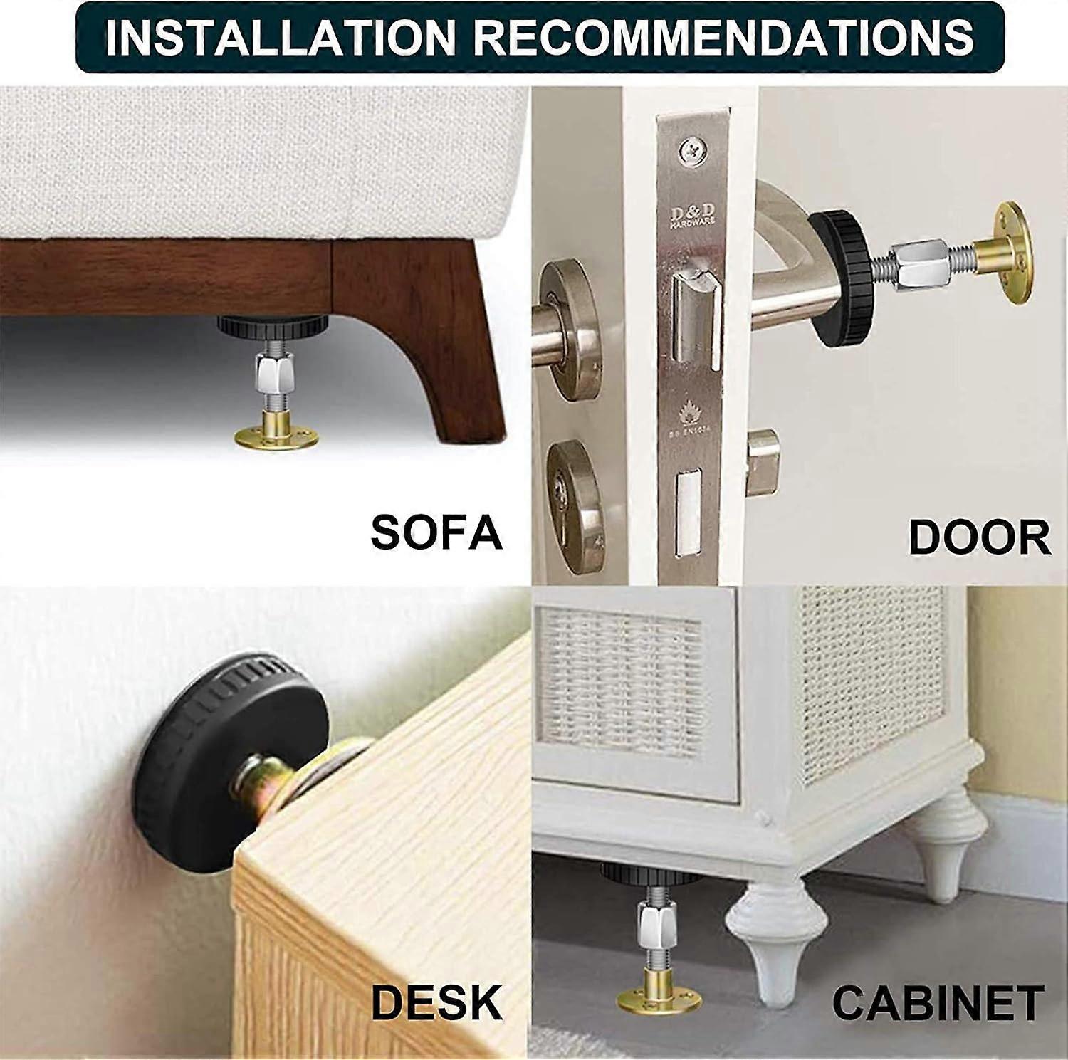 4 Pieces Adjustable Threaded Bed Frame Anti-Jamming Tool Telescopic ...