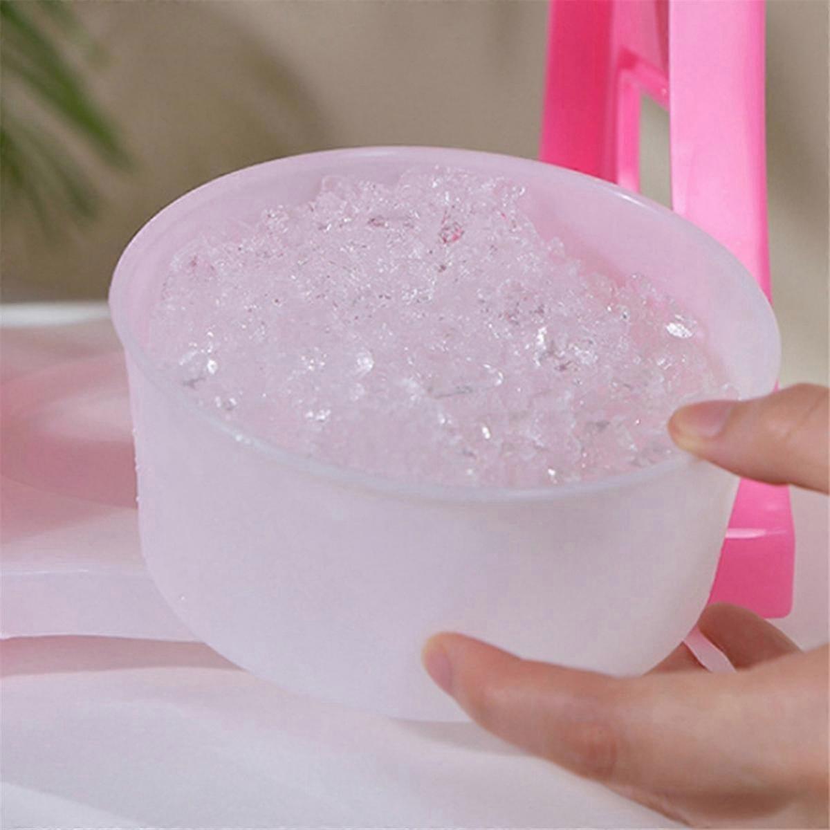 Ice Shaver Manual Hand Crank Shaved Mini Portable Picnic Snow Cone ...