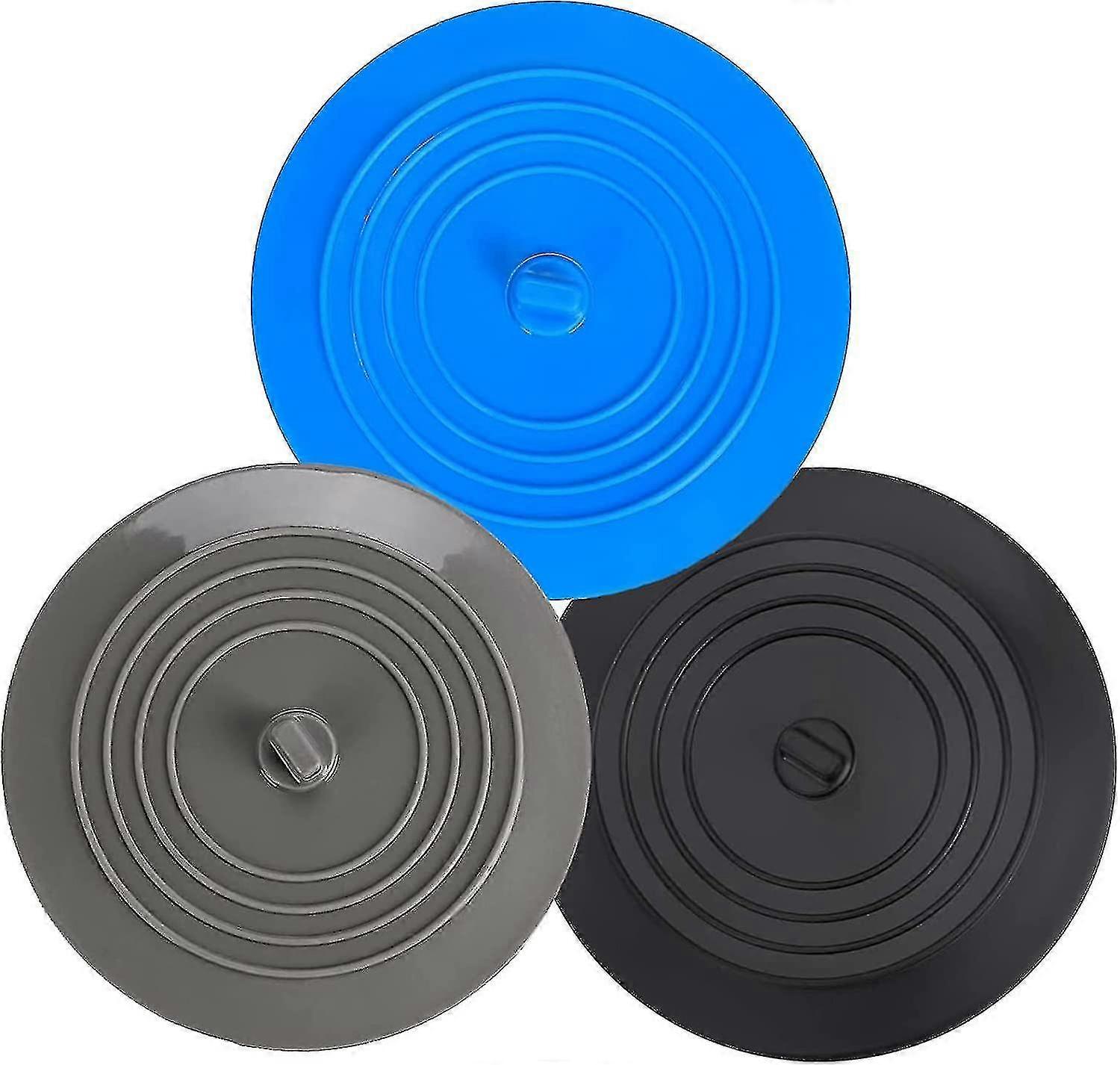 3 Pieces Silicone Sink Stopper, Universal Drain Stoppers, Kitchen Sink ...