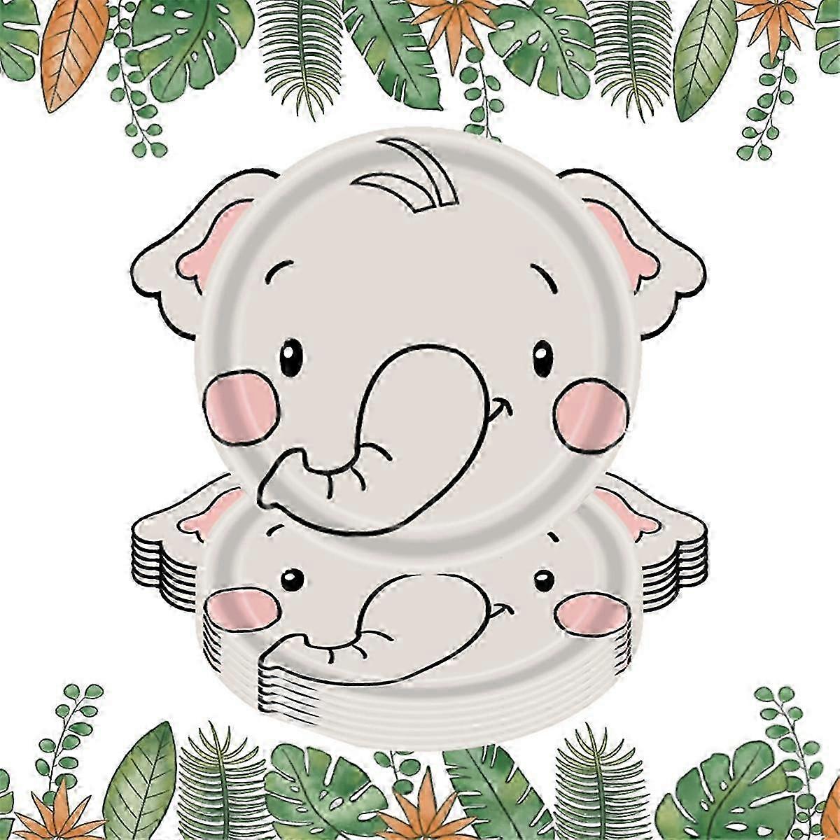 Jungle Animal Theme Paper Plate Animal Disposable Plates Cutlery Set ...