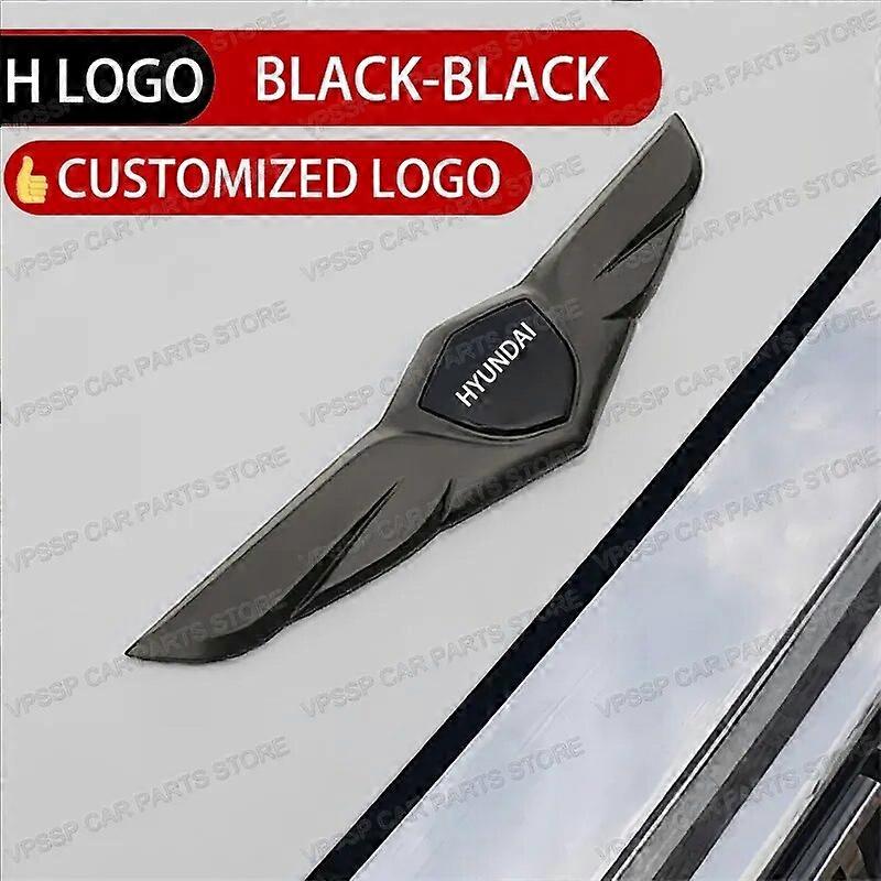 2Pcs For Hyundai Genesis Car Front Hood Ornaments Bonnet Metal ...