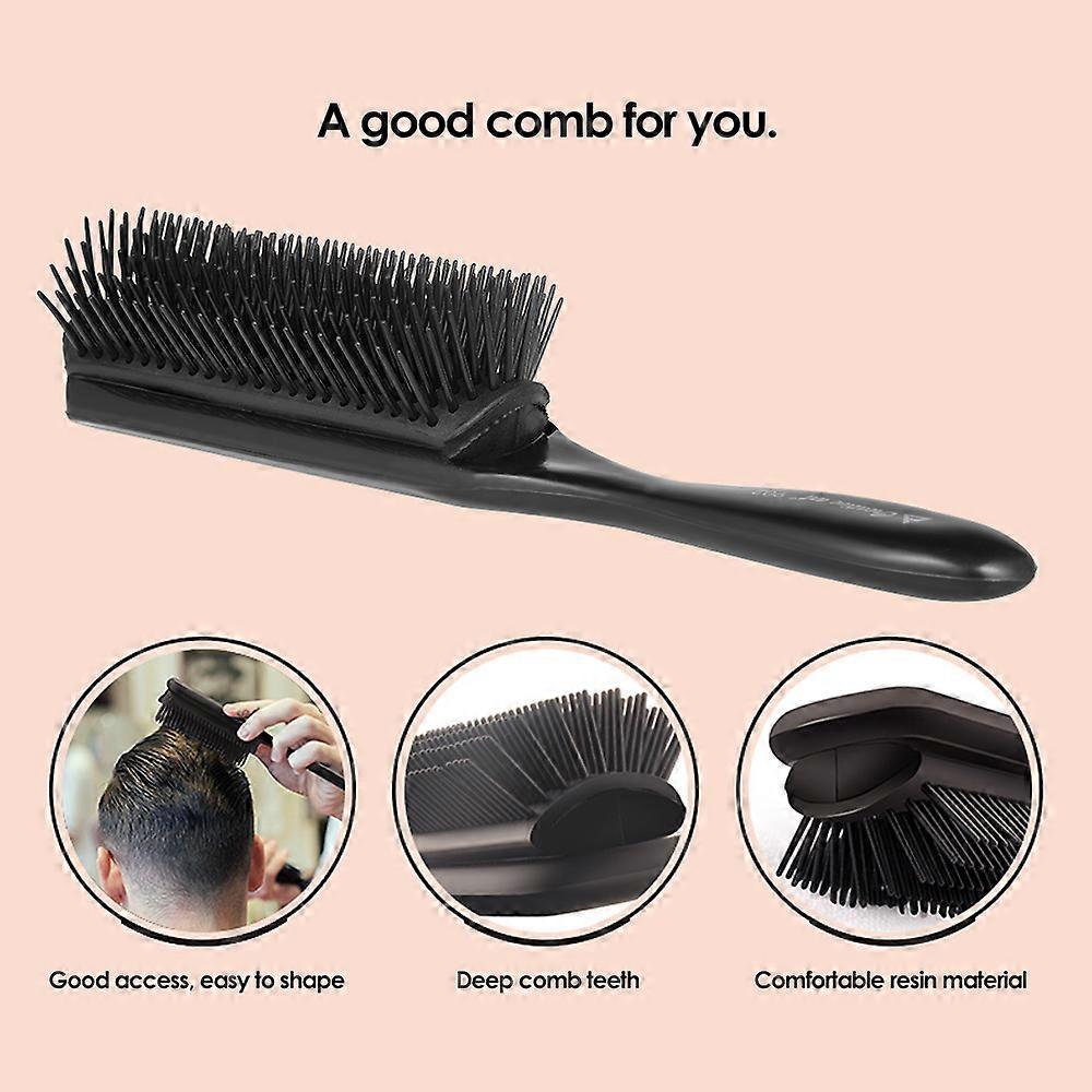1pc Hair Comb Cushion Brush Anti-static Hairbrush 9 Rows Plastic ...