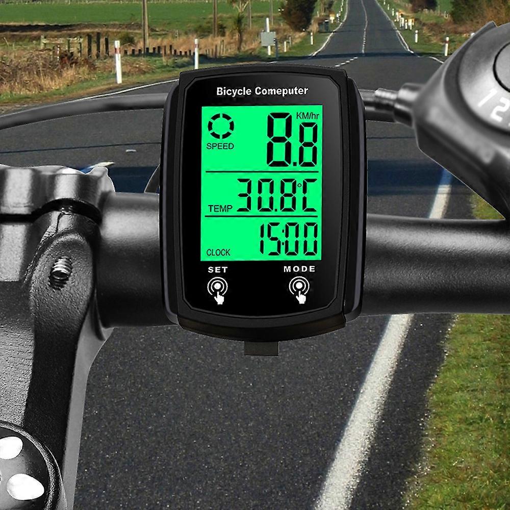 Wired Bike Computer LED Digital Bicycle Speedometer Odometer ...