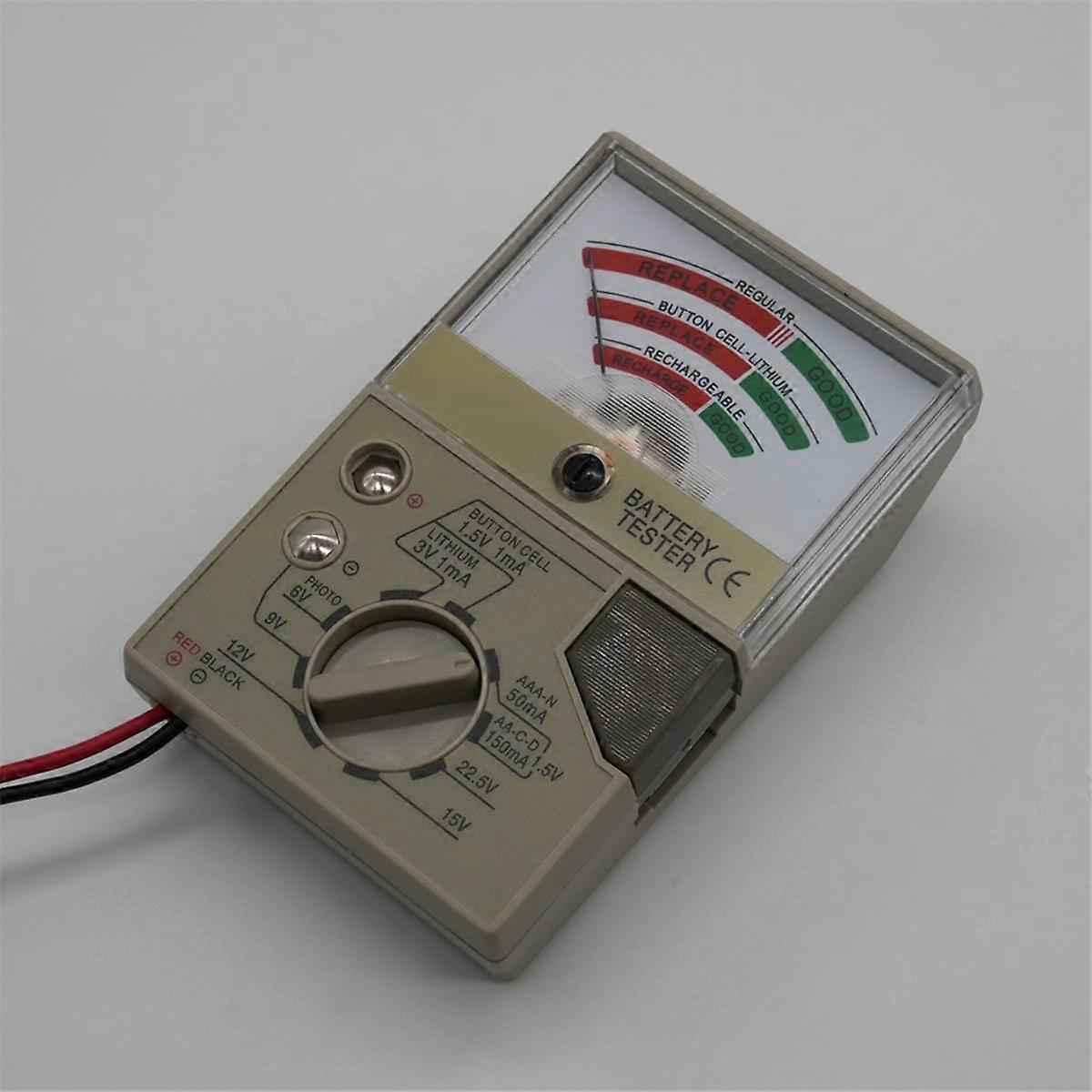 Battery Tester with Meter Electric Voltage Tester for AA AAA C D N ...