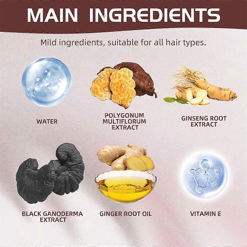 1-3pcs Polygonum Multiflorum Hair Growth Oil Fast Hair Growth Effective ...