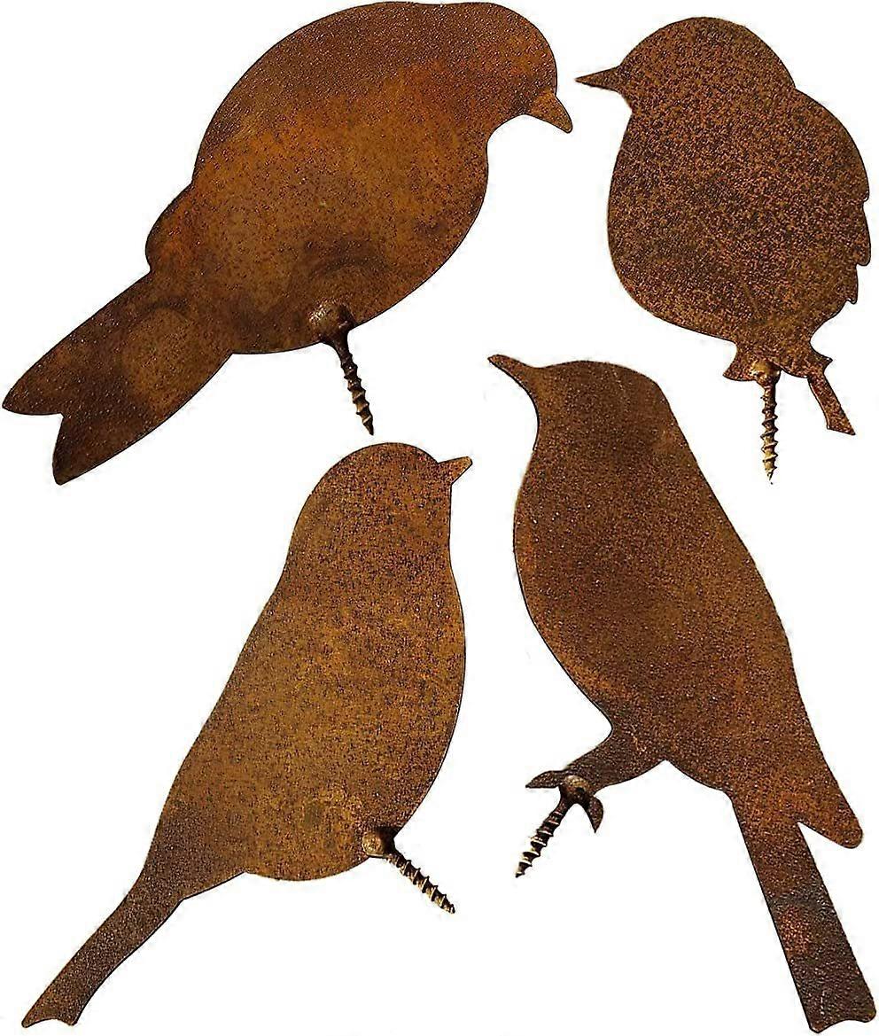 Birds for Tree - Metal Garden Decoration - Natural Rust Patina | Fruugo UK