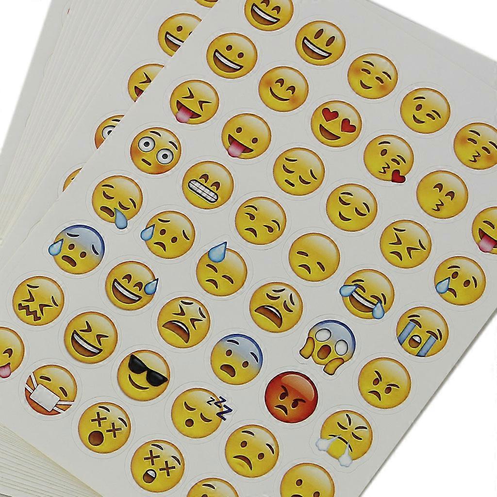 20 Sheets Die Cut Emoji Sticker for Phone Laptop Decor | Fruugo UK