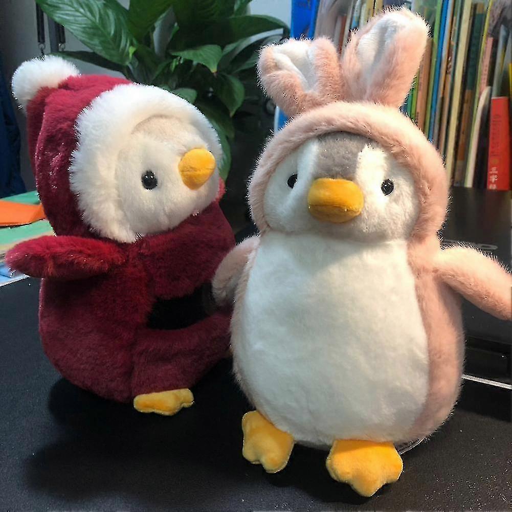 Christmas Penguin Plush Toys Cute Stuffed Cosplay Penguin Dino Rabbit ...