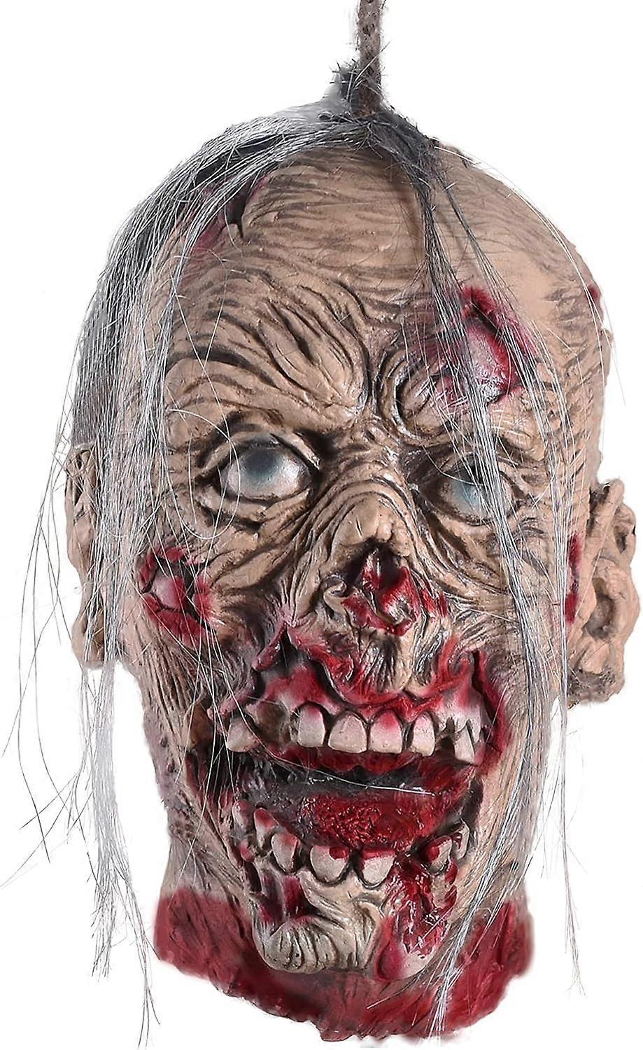 Scary Halloween Decoration Realistically Cut off Humanoid Rotten Face ...