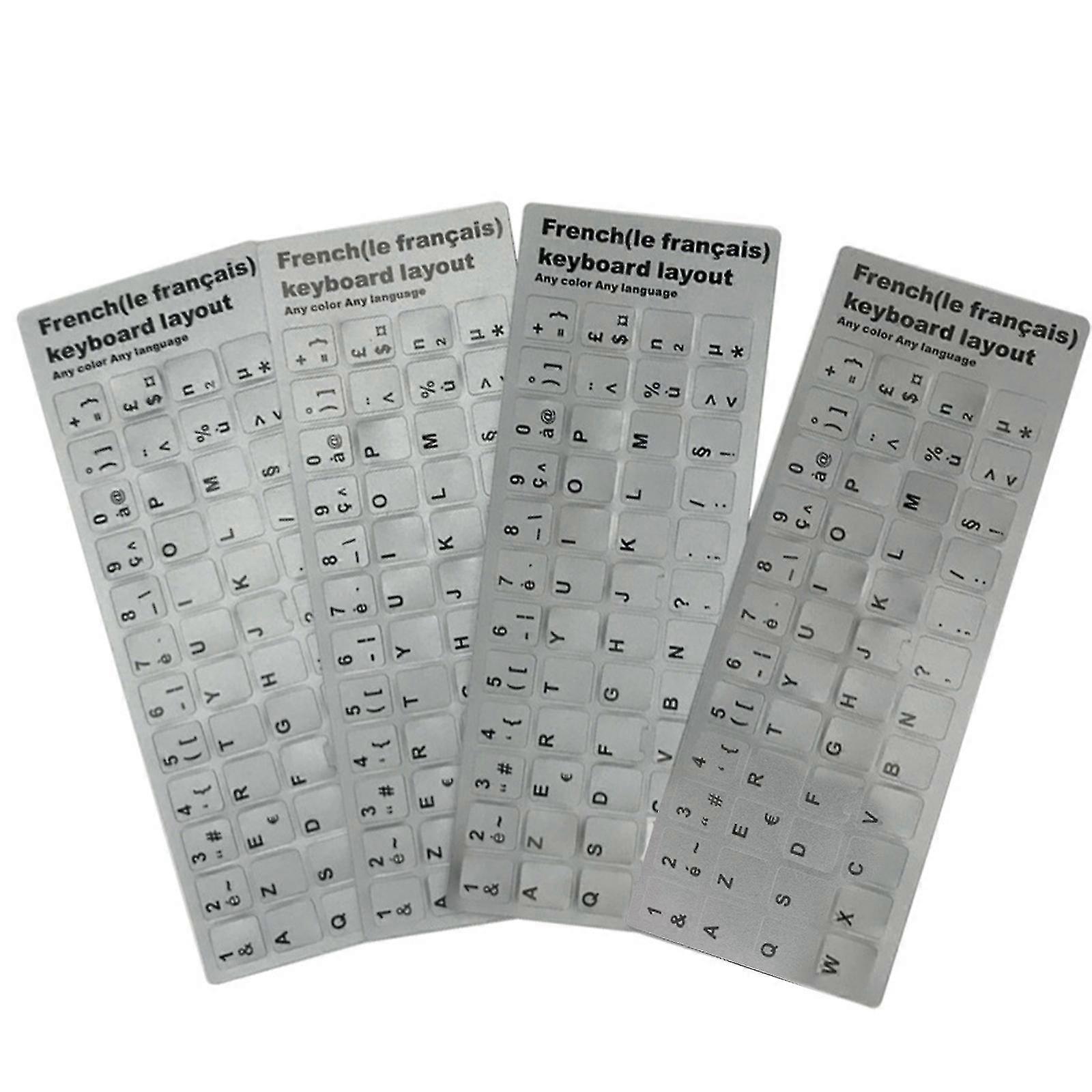 Keyboard Alphabet Sticker Film For Laptop Pc Computer Keyboards White ...