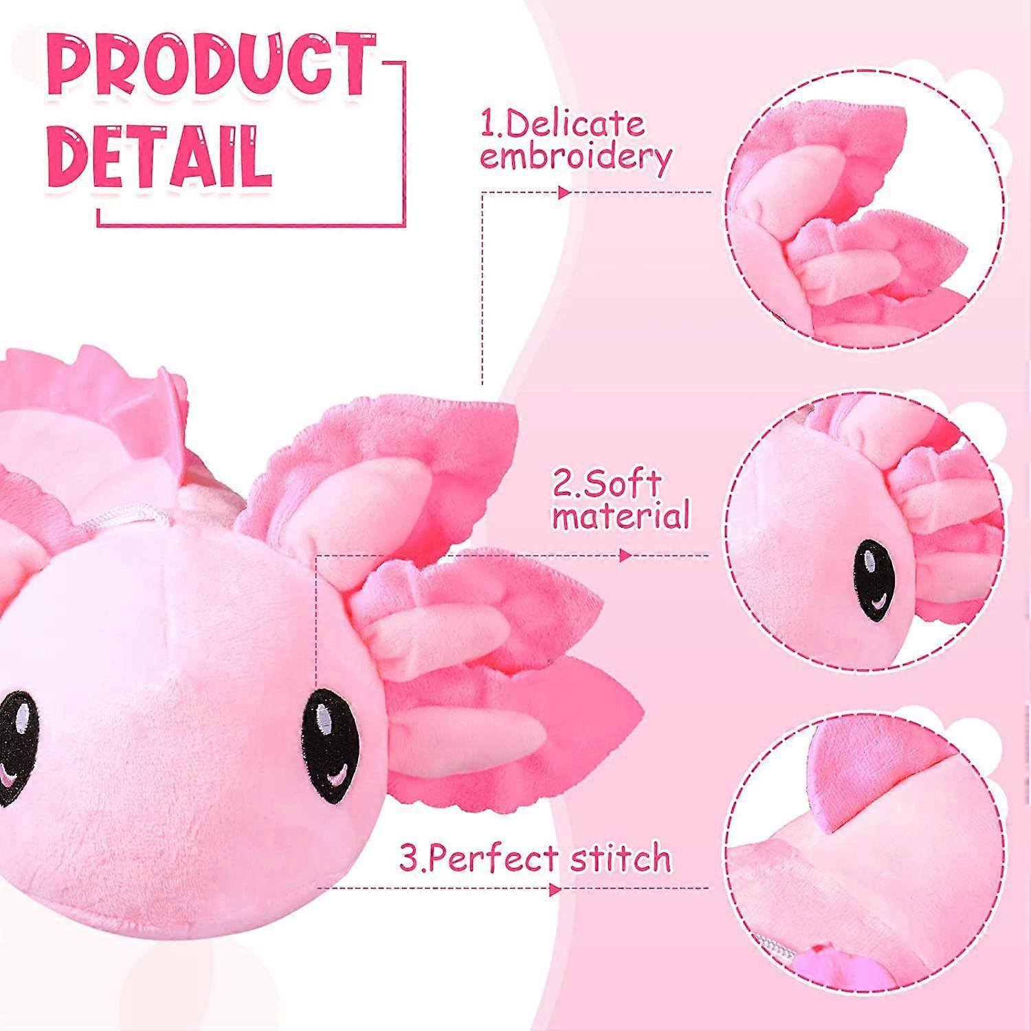 Axolotl Plush Doll Stuffed Toys 2 Pieces Pink Axolotl Plush Stuffed ...