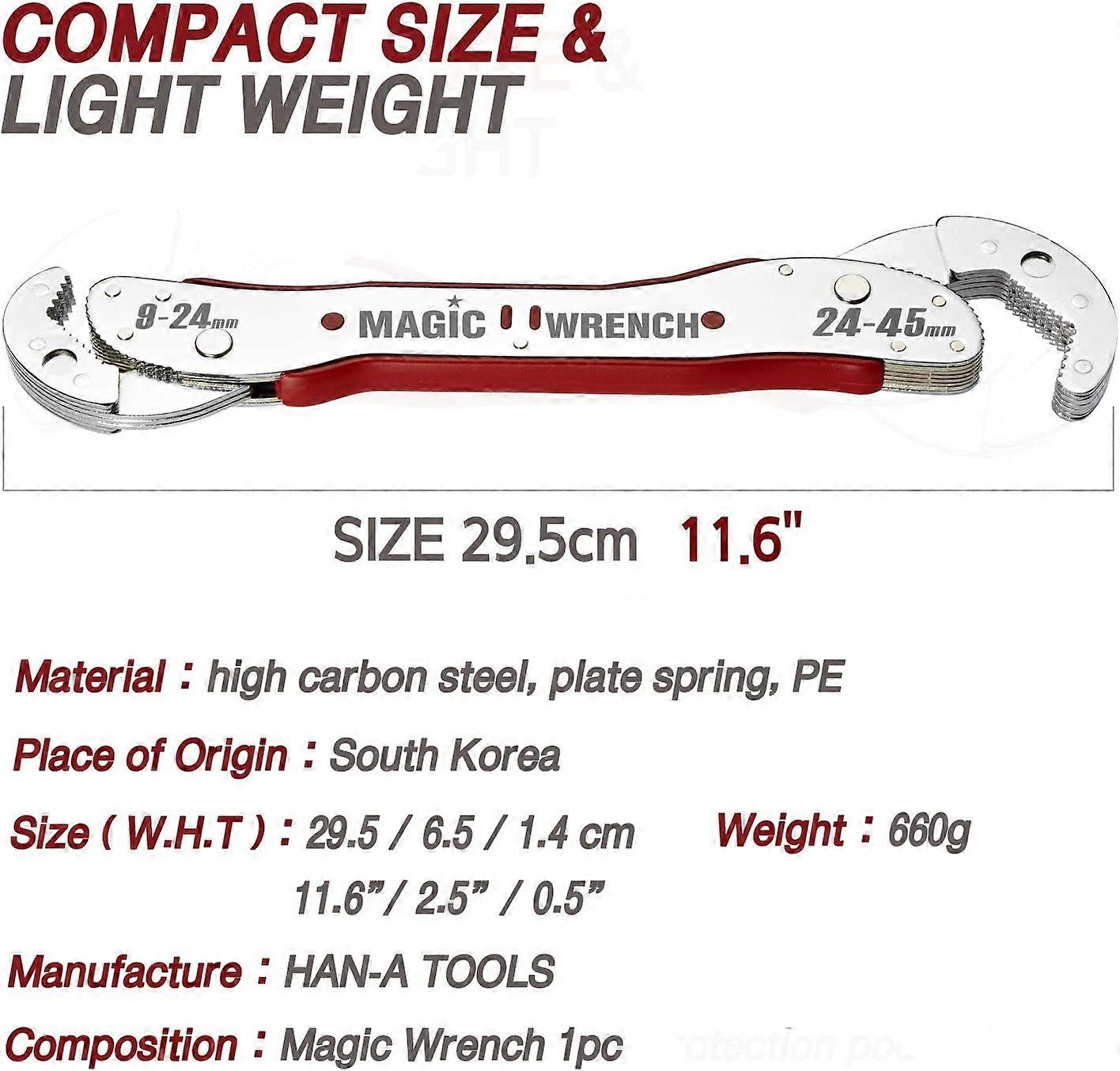 Multi-Function Magic Wrench Universal Adjustable auto-ratcheting Works ...