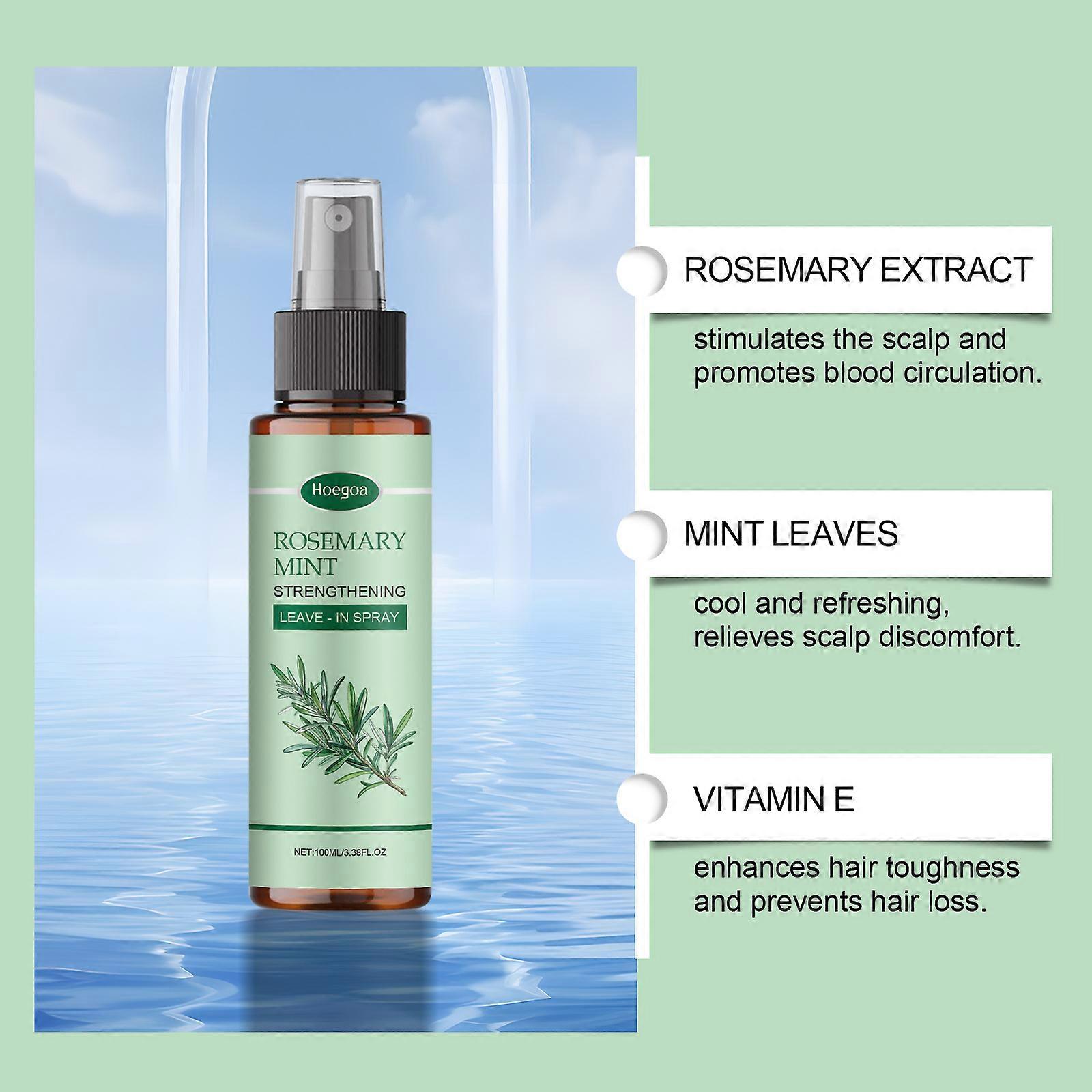 Rosemary & Mint Strengthening Leave-In Spray, Hair Growth Spary for ...