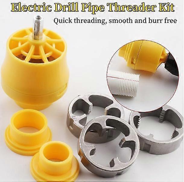 Pvc Pipe Threader Kit Tap & Die Sets Threading Tool 或Pvc Plastic Pipe ...