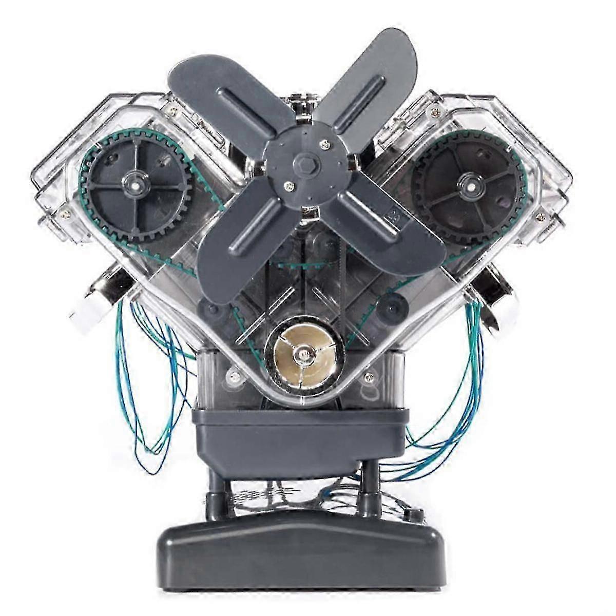 Mini V8 Engine Model Kit Internal Combustion Model V8 Motor Simulation ...