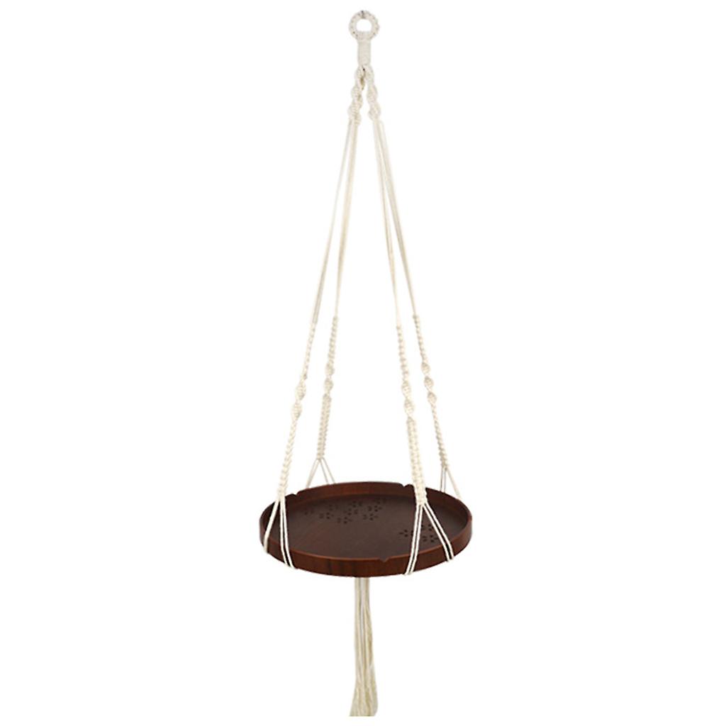 Mahogany Disc Hanging Planter Succulent Planting Wall Hanging Flower ...
