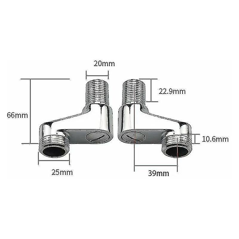 2 Pack Bathtub Faucet Adapter, Adjustable Swing Arm, 25mm, 20mm, Shower ...