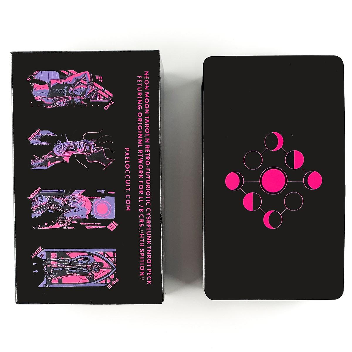 Neon Moon Tarot Deck - Tamanho do bolso com cartas de tarô Tuck Box ...
