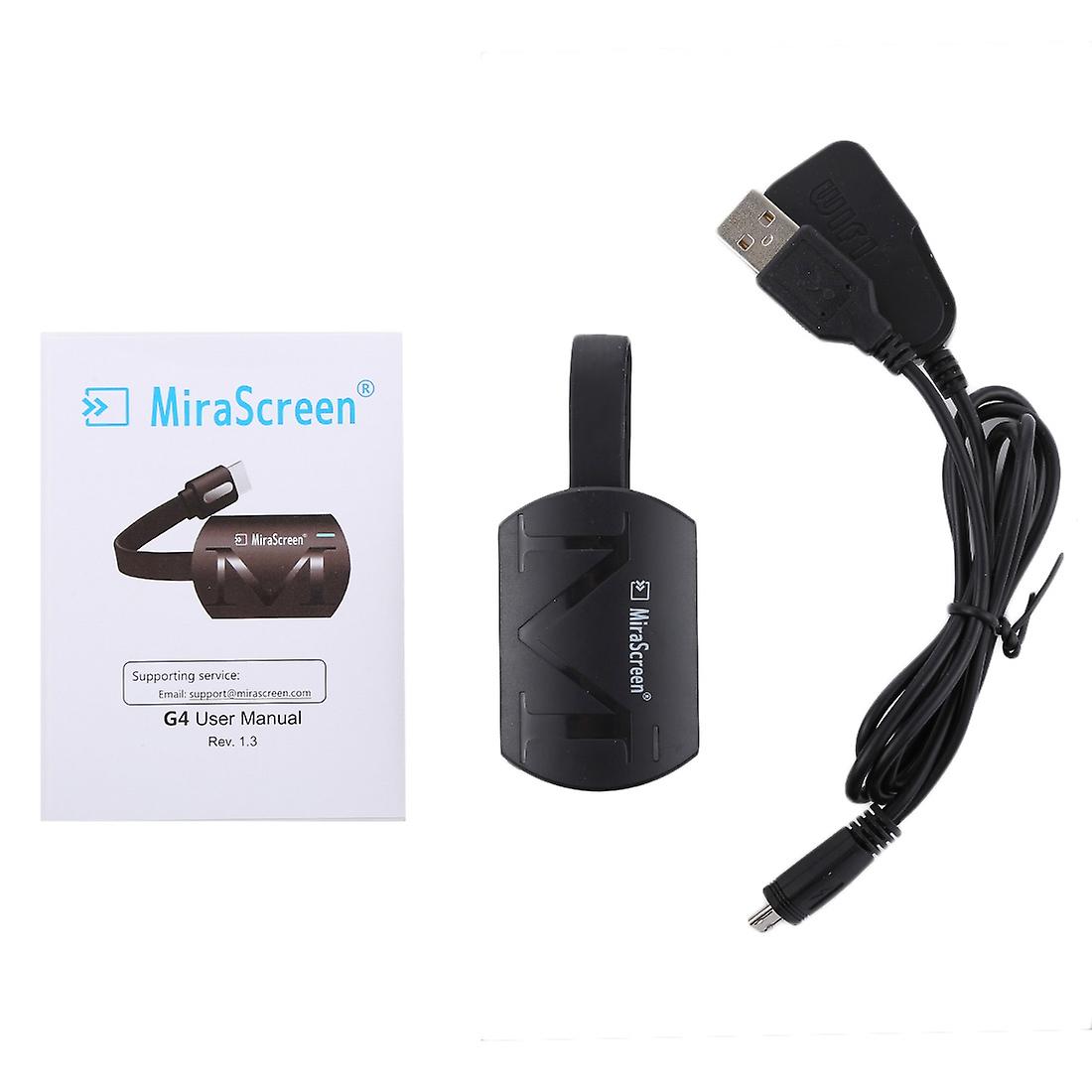 MiraScreen G4 Wireless HDMI Dongle HD 1080P TV Stick WiFi Media Player ...