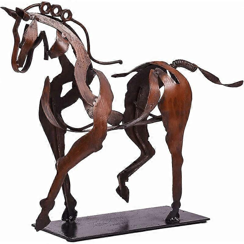 Art metal horse statue decoration 100% handmade modern horse sculpture ...