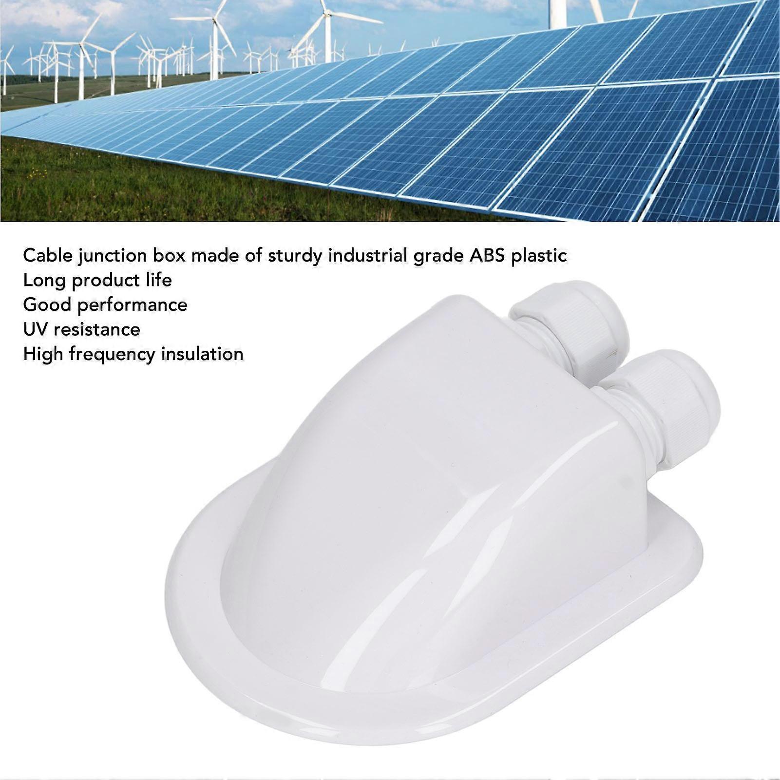 Abs Cable Junction Box Waterproof Solar Panel Double Wire Cable Entry ...
