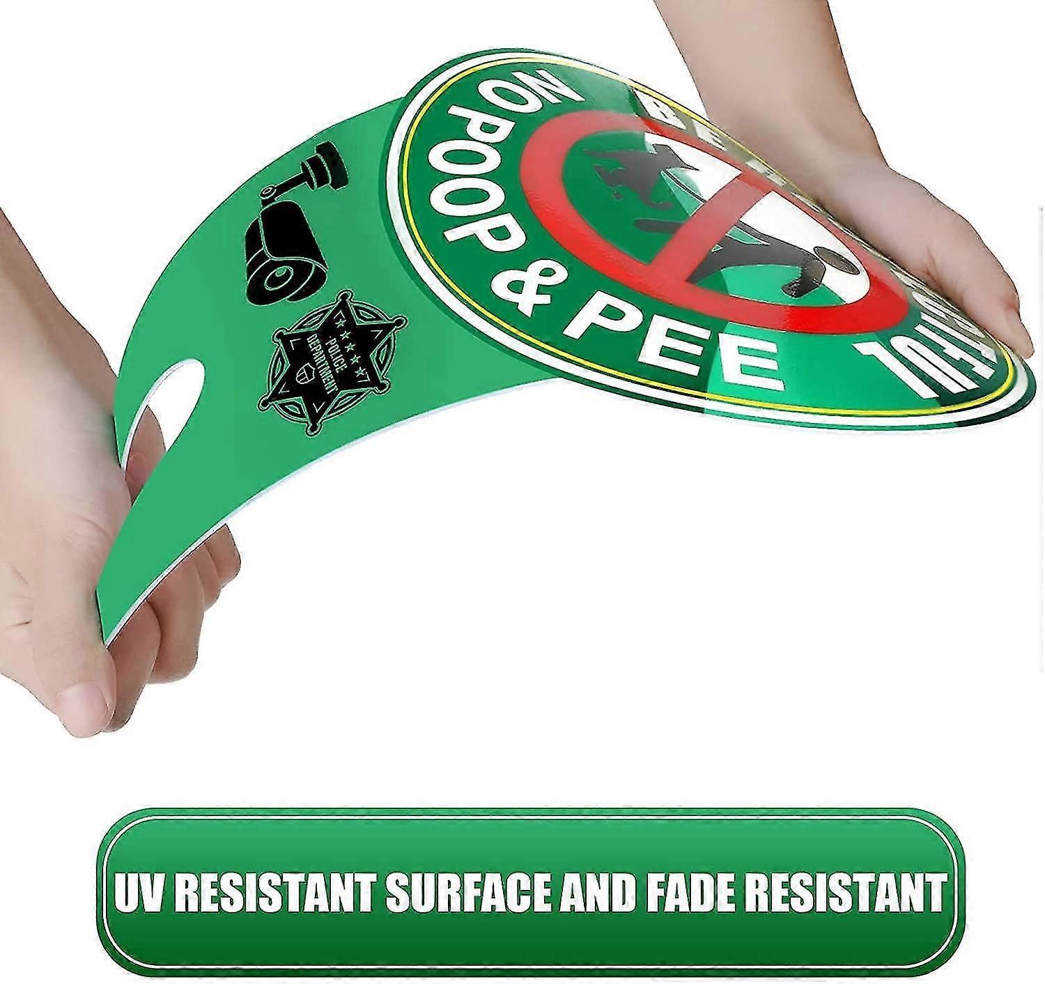 2pcs No Poop Dog Signs For Yard Garden, No Pooping Dog Sign Yard Sign ...