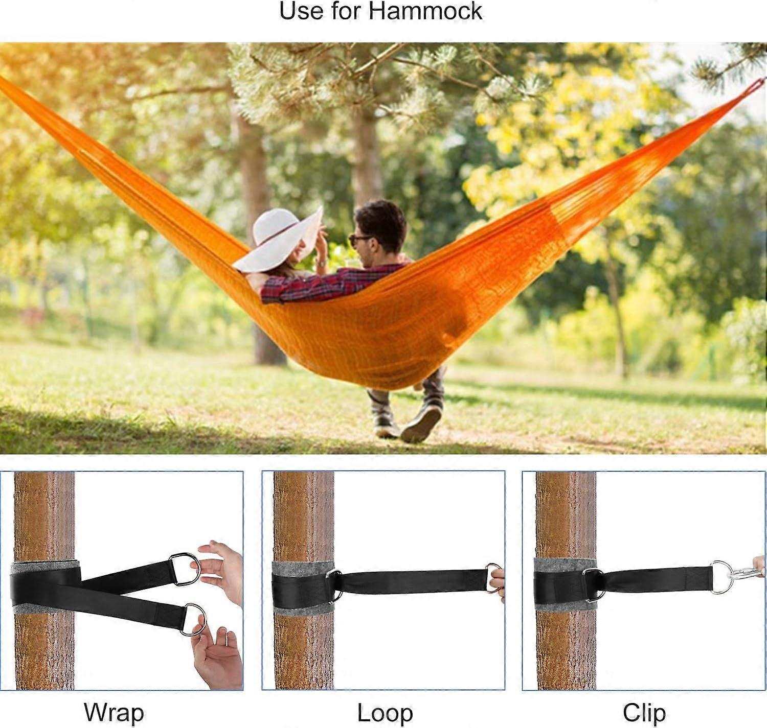 Gifort Straps for Outdoor Hammocks, Length 150 cm With Suspension ...