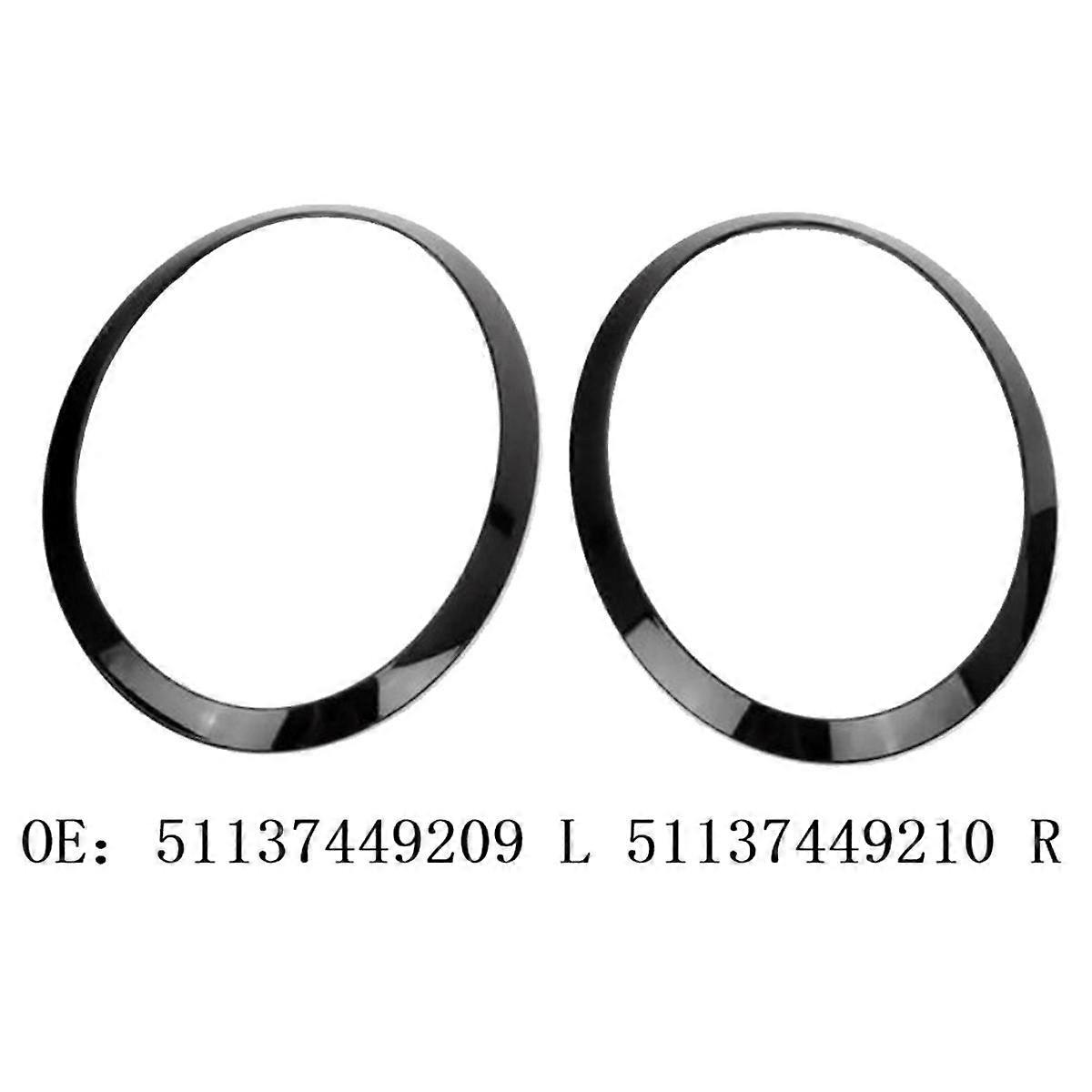 1Pair Front Headlight Trim Ring 51137449209 51137449210 for F55 F56 F57 ...