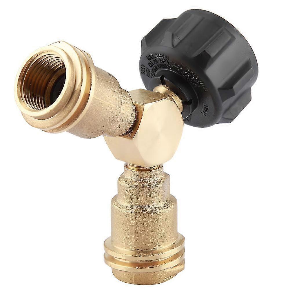 Tank Gas Propane Y Splitter Tee Adapter Connector Valve For Outdoor Bbq ...
