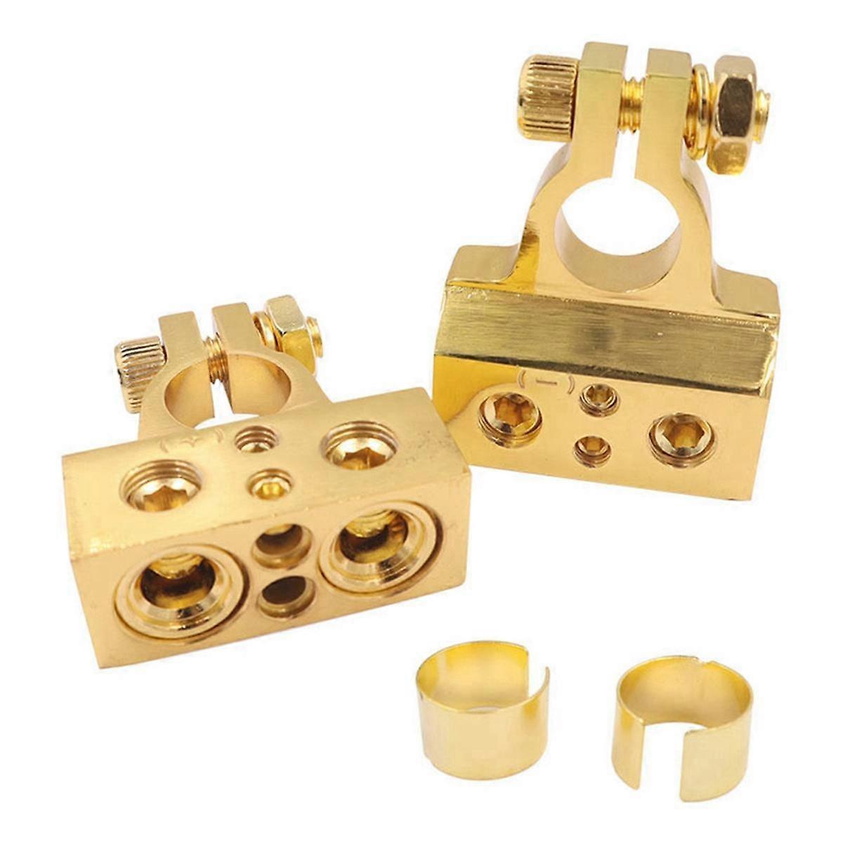 Car Battery Terminal Connectors with Covers Shims Modified Battery ...