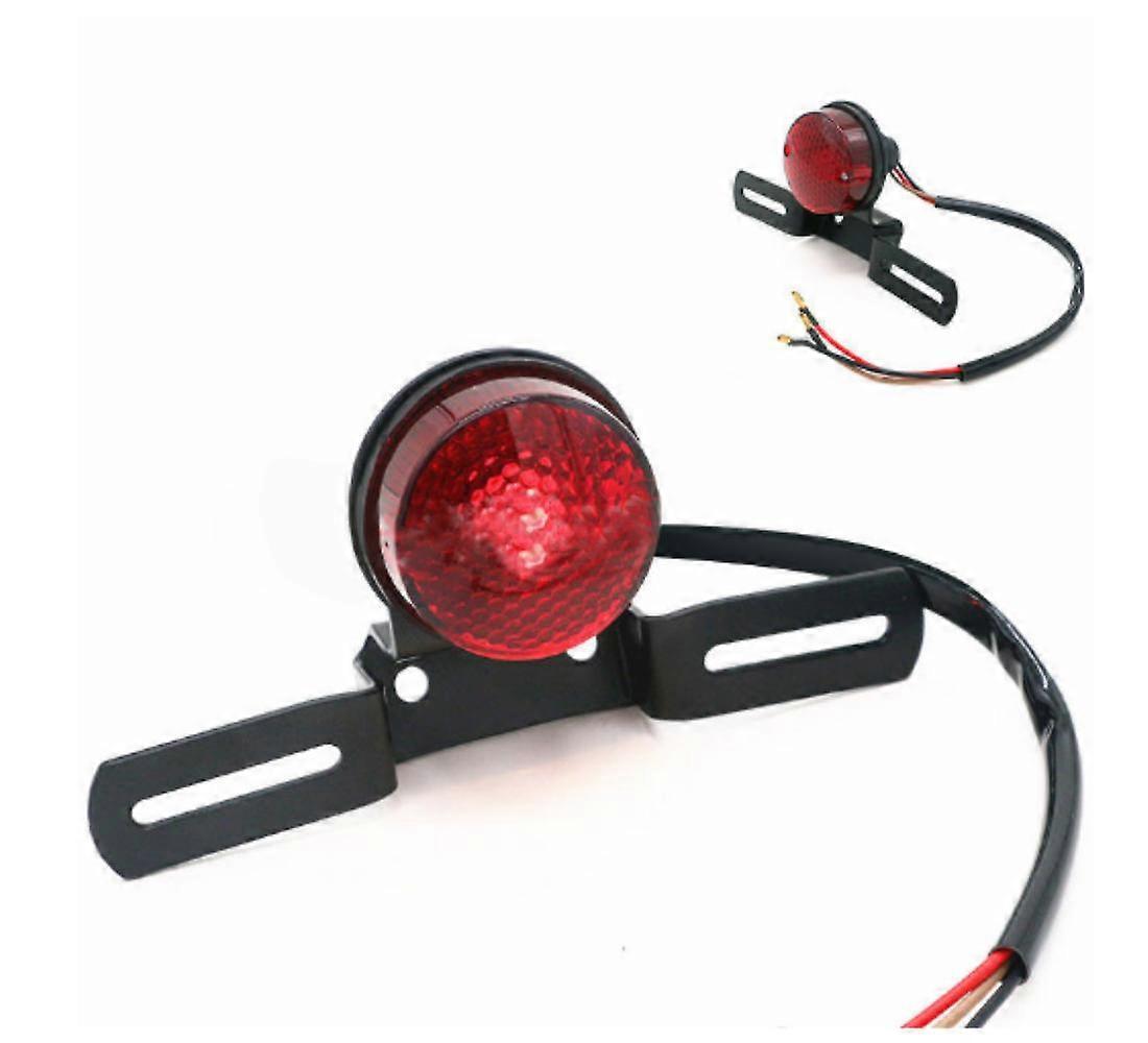 Motorcycle Tail Light Red LED Cafe Racer Style Stop Tail Light ...