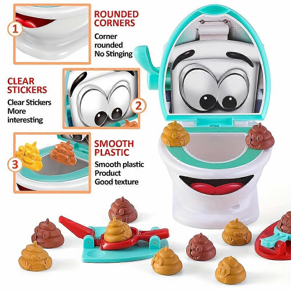 Poop Shoot Creative Family Interactive Game Includes One Toilet,Two ...