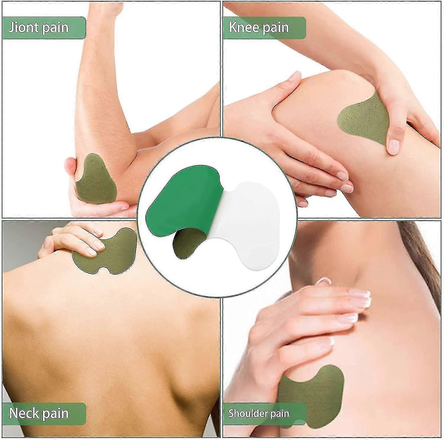 Knee Pain Relief Patches, Mq 24 Pcs Relieve Knee Pain Wormwood Heat Patch For Knee Joint Pain ...