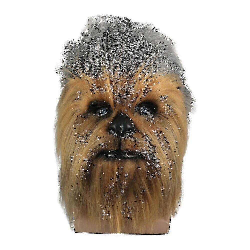 Cosplay Chewbacca Mask Latex+wig Masks Accessories Sw Full Head Mask ...