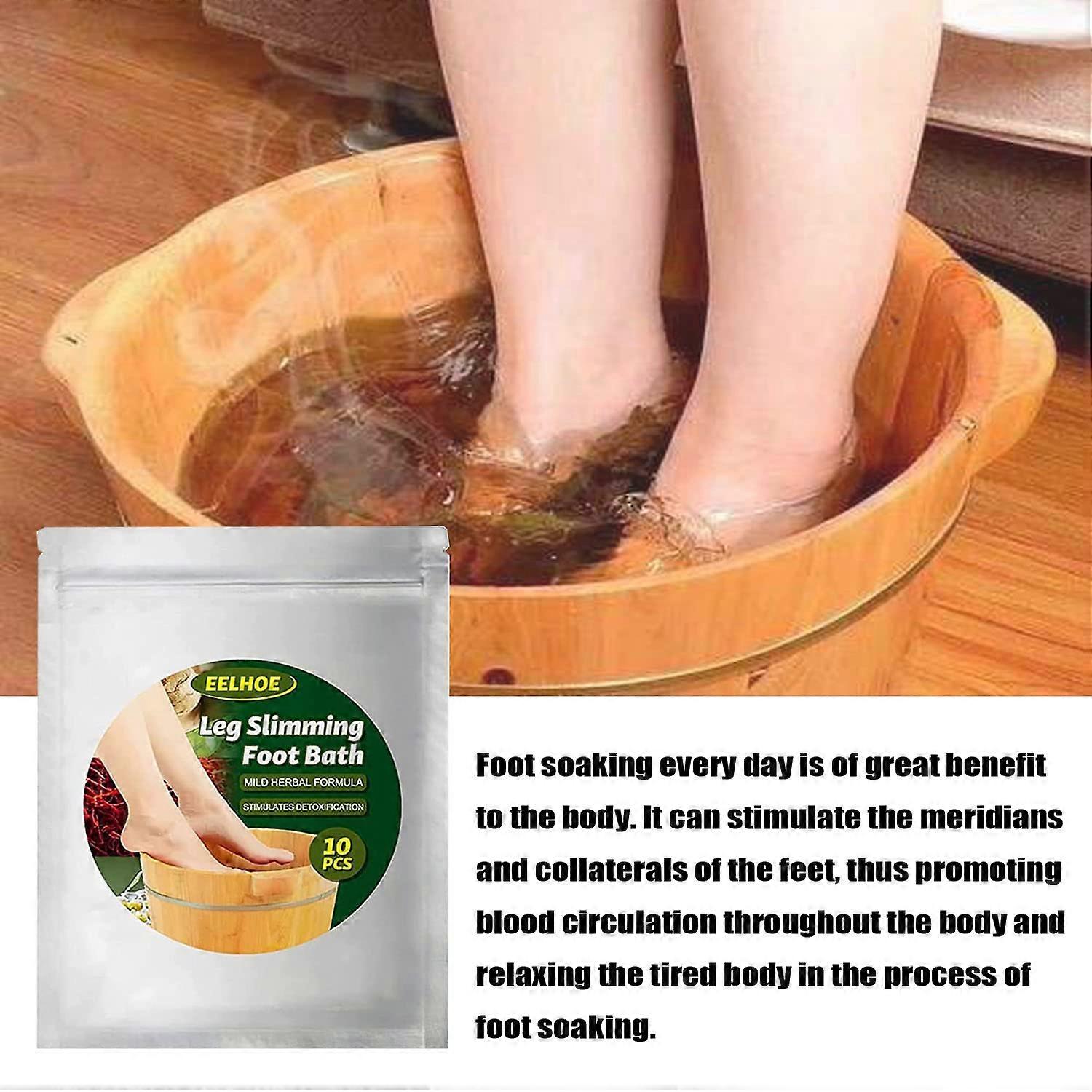 Lymphatic Drainage Ginger Foot Soak, Leg Slimming Foot Bath Natural ...
