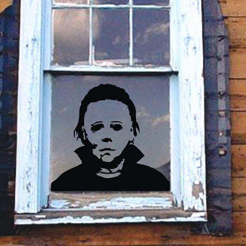 Halloween Holiday Decals Michael Myers Horror Living Room Sticker Funny ...