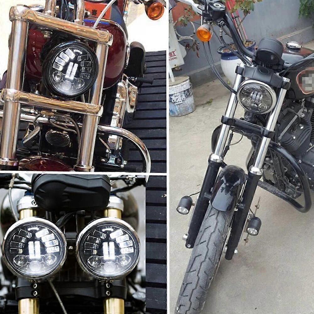 DOT 5 3/4" 5.75 LED Headlight For Indian Scout Motorcycle Bobber Cafe ...