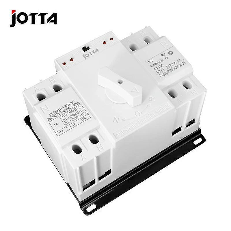 Jotta ATS Dual Power Automatic Transfer Switch Changeover Switch Circuit Breaker MCB AC 230V 2P ...