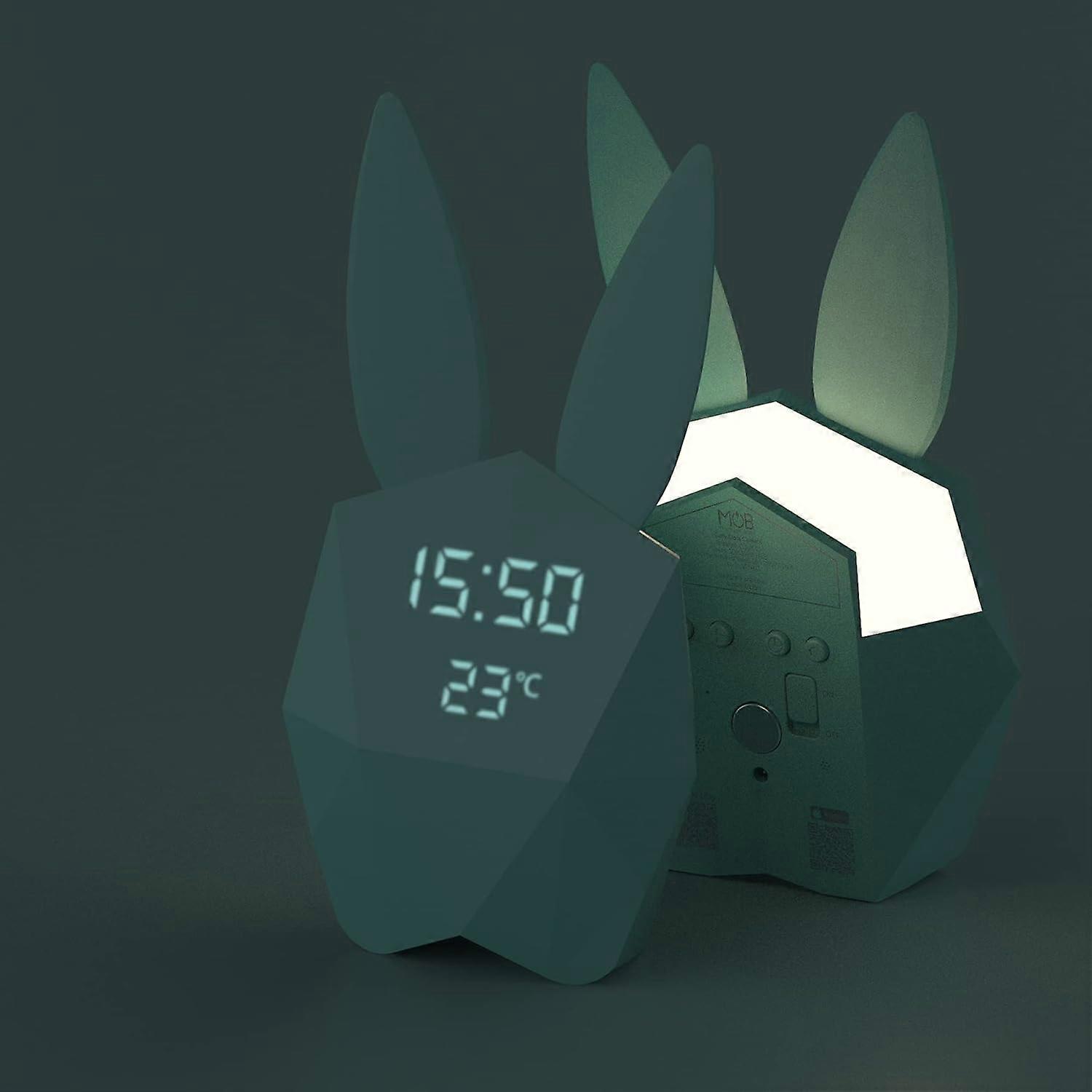 Rabbit Smart Cutie Clock Alarm Clock | Pastel Blue Sound and Motion ...