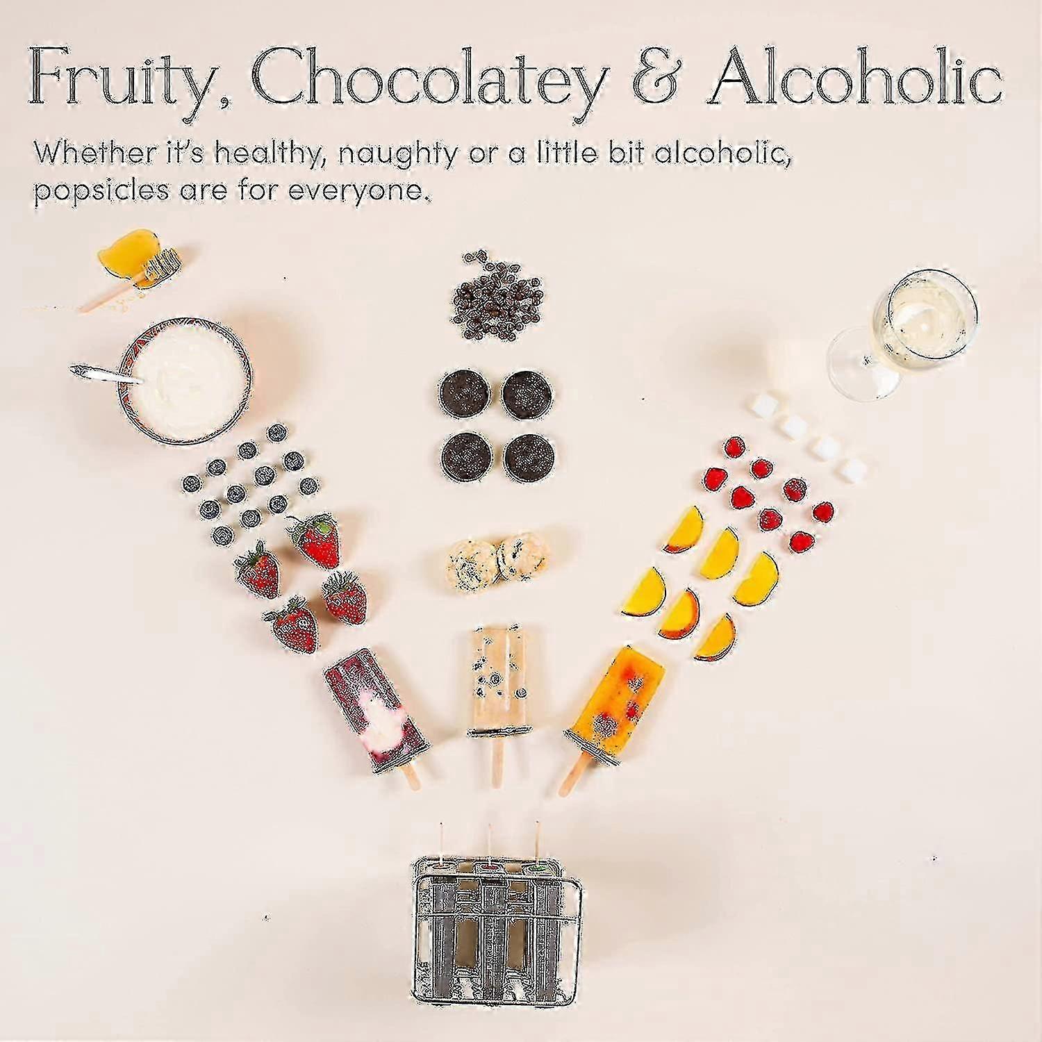 Stainless Steel Popsicle Maker. Kids Easy Popsicles Molds Set. 6 Bpa ...