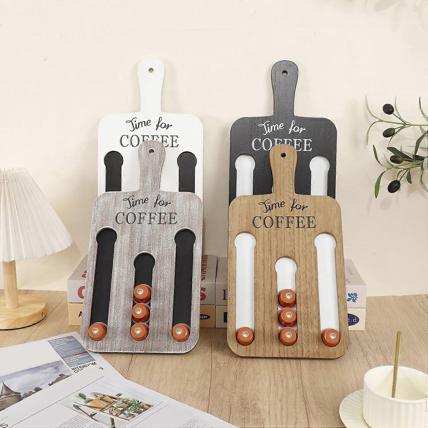 Coffee Capsule Holder Wall Hanging Rack with Handle Smooth Edge Burr ...