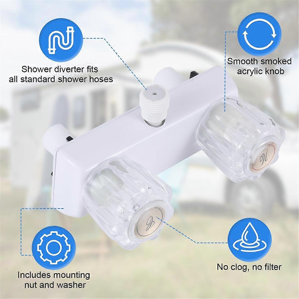 RV Shower Faucet, Shower Faucet Replacement 4 Inch RV Shower Valve ...