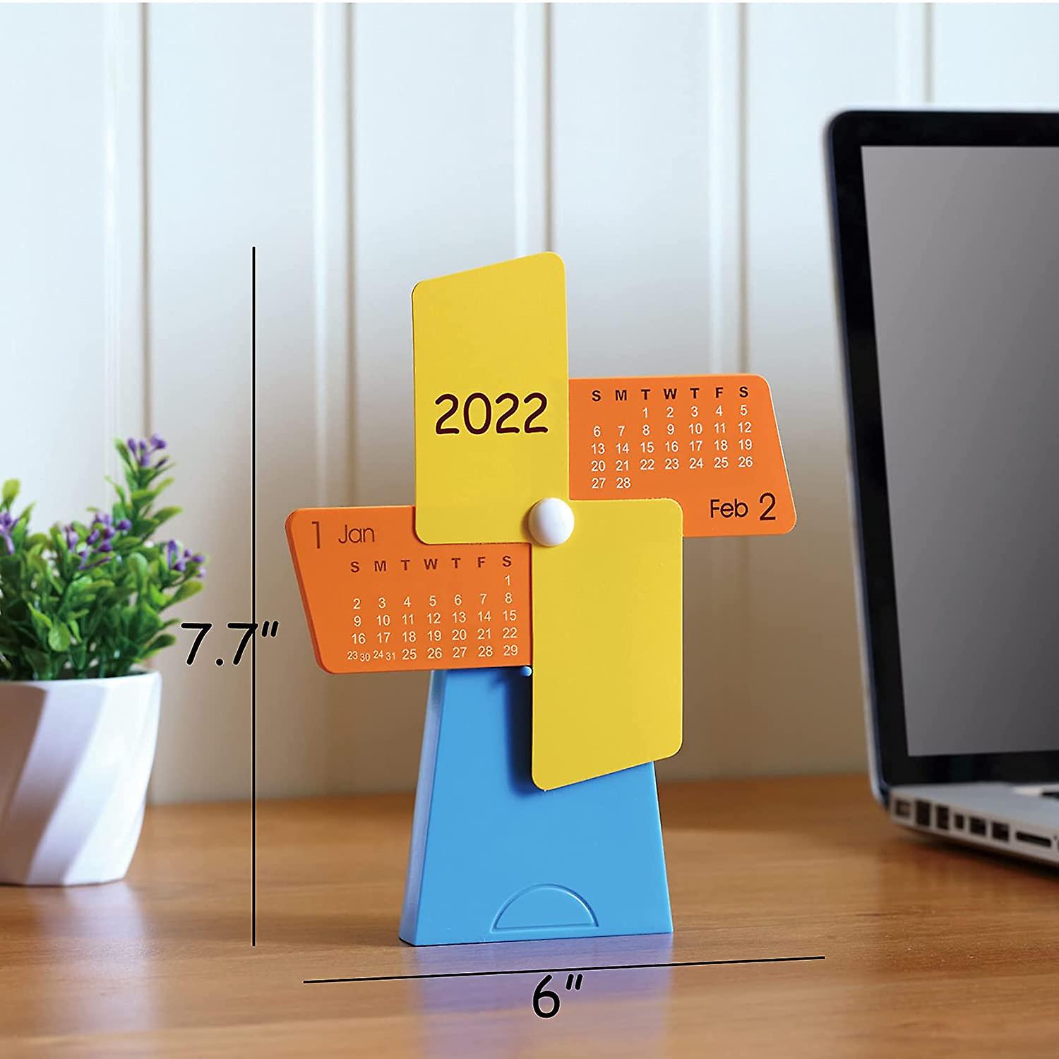 2022 Bureau kalender / penhouder unieke windmolen vorm staande ...